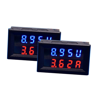 LED Display Amp Panel Guage 4 Bit DC100V 10A Voltmeter Ammet