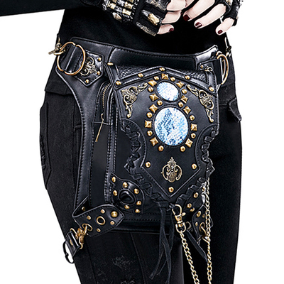 Retro Waist Fashion Bag Steampunk Women's Chain Casual