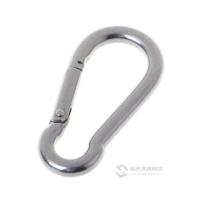 1 Pc 304 Stainless Steel Spring Carabiner Snap Hook Keychain