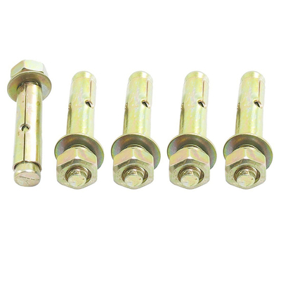 5 Pcs M10 x 70mm Hex Nut Expansion Bolt Sleeve Anchors Tool