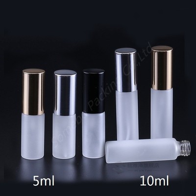 *6pcs 5ML 10ML Tube Frosting Perfume Bottle Glass Sample Spr