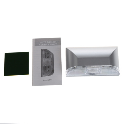 IR 4 LED Lamp Keyhole Light PIR Infrared Sensor Motion Detec