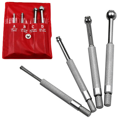 4pcs Small Hole Gauge Telescoping Gauges Set Full Ball Type