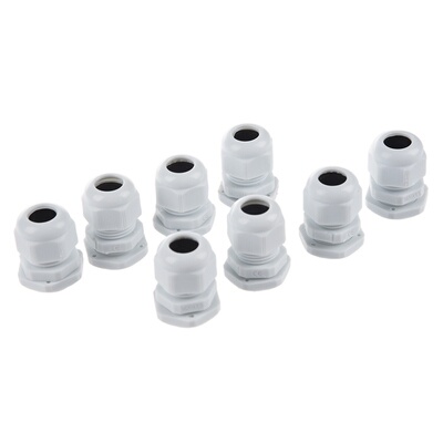 8 pieces connector white cable gland lock nut M20 * 1.5