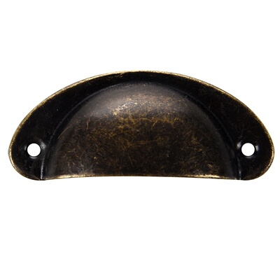 12pc Bronze Kitchen Cupboard Door Cup Drawer Shell Pull Hand