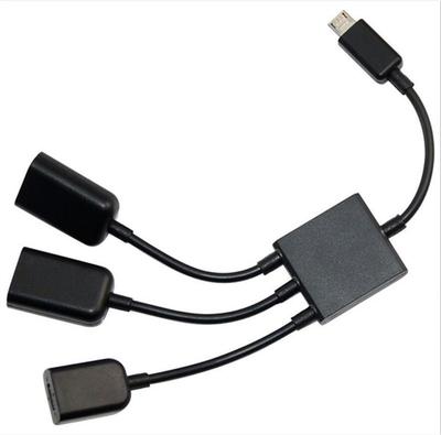 USB 2.0 Micro 5p to 2A Female 1 Micro Port Extention Cable A