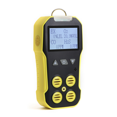 Portable 4 In 1 Gases Detector (O2+H2S+CO+LEL) 2 Inch LCD