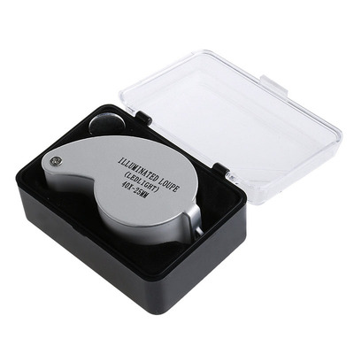 40X Glass Magnifying Magnifier Jeweler Eye Loupe Jewelry Loo