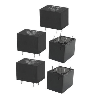 5 Pieces Black Various Uses Power Relays Electromagnetic DC