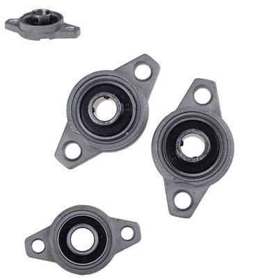 2Pcs KFL08 Pillow Block Bearing 8mm Bore Diameter Rhombic Fl