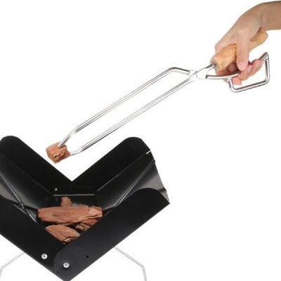 Charcoal Clip Portable Heat Resistant Wood BBQ Stainless