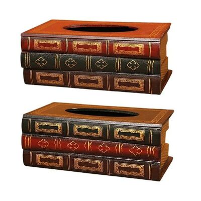 Wooden Tissue Storage Case Napkin Holder Tissue Box Cover
