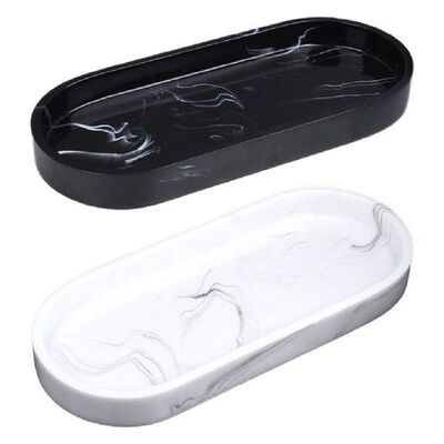 Nordic Resin Bathtub Serving Tray Plate Organizer for