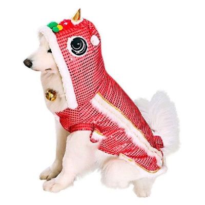 Lion Dance Funny Pet Dog Clothes Cat Costume Cospaly For