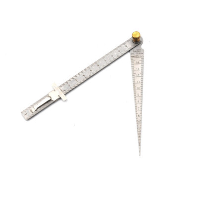 Welding Taper Feeler Gauge Gage Depth Ruler Gap Hole Inspect
