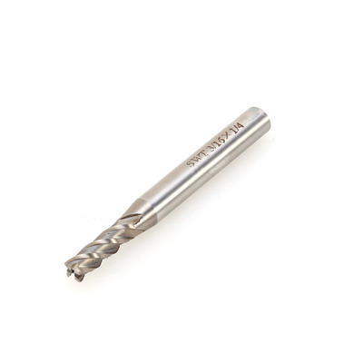 5pcs HSS CNC Straight 1/4'' Shank 4 Flute Endmill Mi