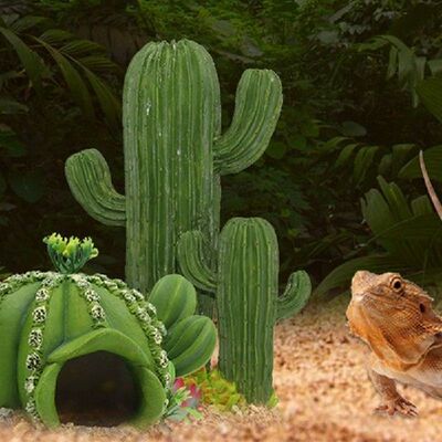 Cactus Resin Plants Aquarium Ornaments Fish Tank Desert