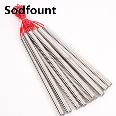 2pcs Red 2 Wired 16mm x 200mm Heating Elet Cartridge Heater