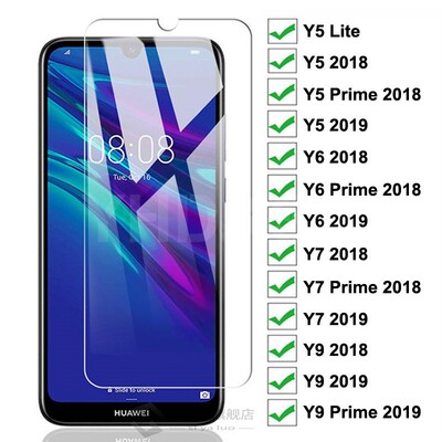 9H Tempered Glass  Huawei Y7 Y6 Y5 Prime 2018 2019 Y5 Lite P