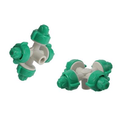 50Pcs Garden 6mm Cross Atomizing Nozzles 0.5mm Orifice