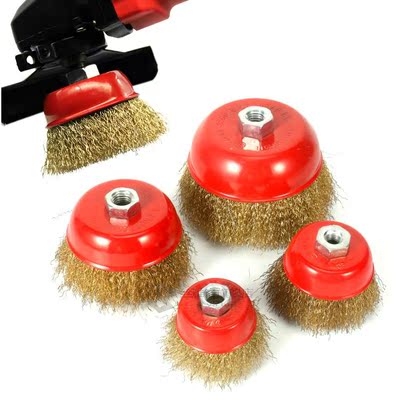 1Pc Bowl- Wire Brush Steel Wire Wheel Electric Drill Grindin