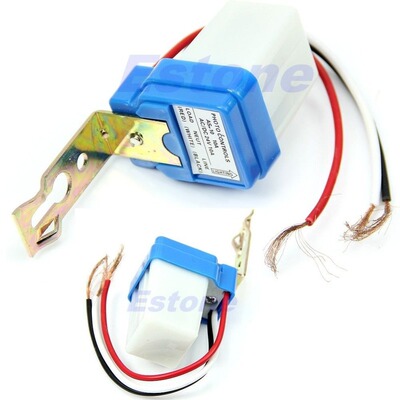 10A On Off AC DC 24V Photocell Street Light Photoswitch Sens