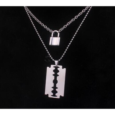 2020 harajuku 90s aesthetic accessories chains punk padlock