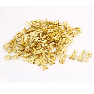 Car 6.3mm Crimp Electrical Connector Terminalsx100