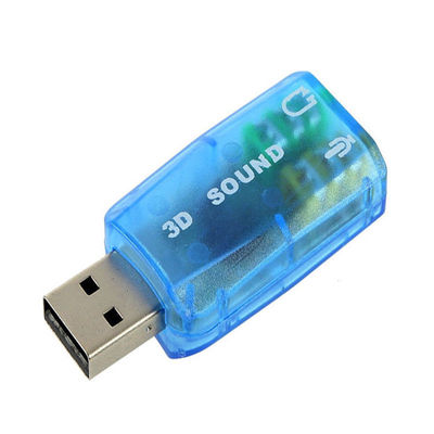 USB to 3.5mm Mic Headphone Jack Headset 3D Sound Card Audio