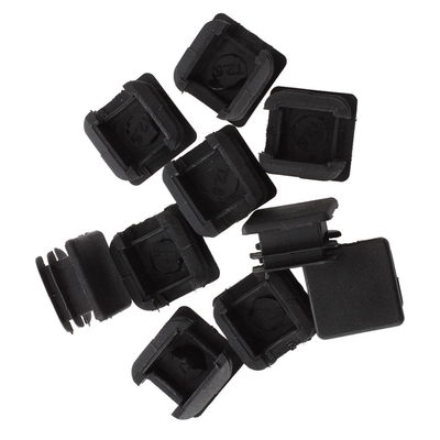 25mm x 25mm Square Tube Inserts End Blanking Caps Black 10 P