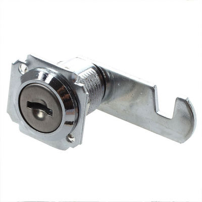 Cabinet 18.5mm Dia Male Thread Cam Lock Silver Tone with 2 K