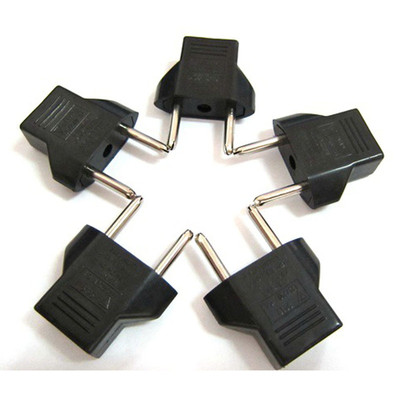 5PCS US to EU Travel AC Power Socket Plug Adapter Adapter Co
