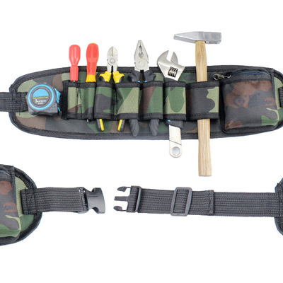 Tool Waist Bag Camouflage Electrician Carpenter Rig Hammer T