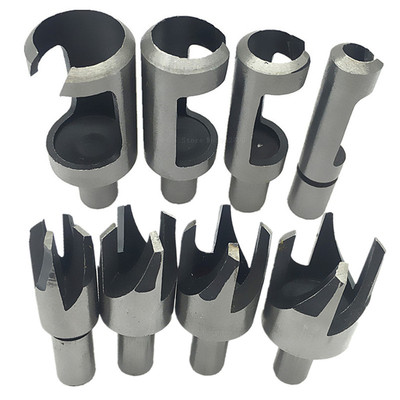 8pc Sae Plug Cutter Cutting Set Tenon Dowel Maker Tool Drill