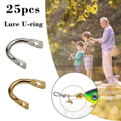 25 Pcs Brass Fishing Clevis Easy Spin Spinner Clevis