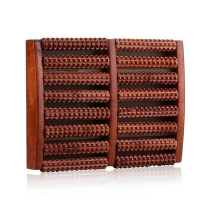 Eight Rows Solid Wooden Roller Foot Massager Pedicure Machin