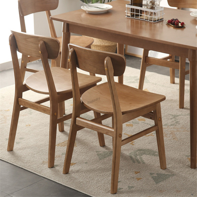 Nordic Dining Chairs Kitchen Furniture Solid Wood Home