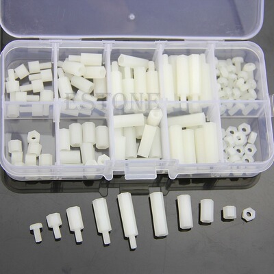 M3 Nylon Hex Spacers Screw Nut Assortment Kit Stand off Acce