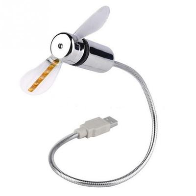 New Design Mini USB Flexible Gooseneck LED Fan Light For PC