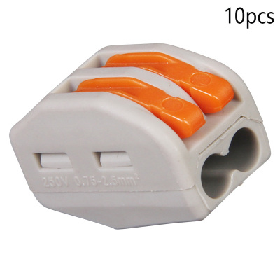 0.75-4mm 10pcs PCT-212 Compact Wire Wiring Connector 2 pin C