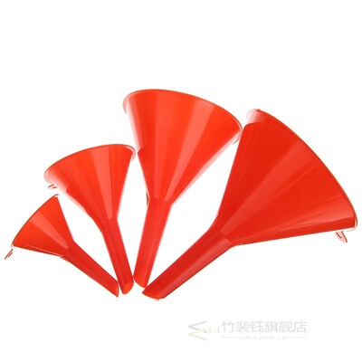 4pcs Small Car Refueling Funnel Gasoline Engine Oil Additive