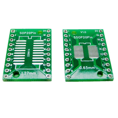 20pcs SOP20 SSOP20 TSSOP20 to DIP20 Pinboard SMD To DIP Adap