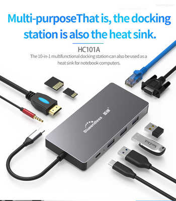 Docking Station for Macbook/Pro/Air/  ipad pro HP Laptop Ada