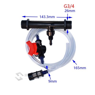 G1/2 G3/4 irrigation fertilizer injector venturi fertilizer