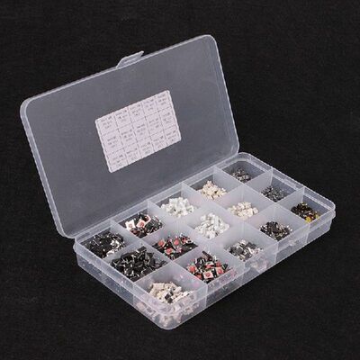 750 Pcs 15 Value Tactile Push Button Switch Micro Switch