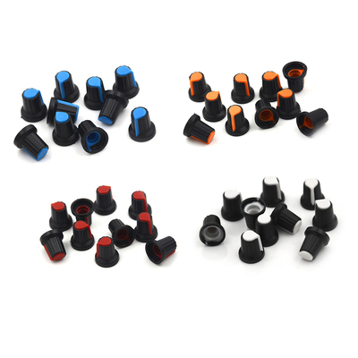 10 Pcs 15mmx17mm Shaft Hole Dia Threaded Knurled Potentiomet