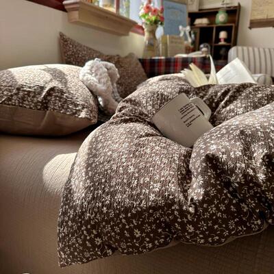 4pc bedsheet sets blanket duvet cover bed sheet linen double