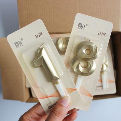 Birthday candles local gold bright gold pencil candle long