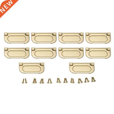10Pcs Cupboard Drawer Ring Pull Handles, Cabinet Door Furnit