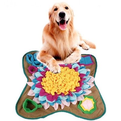Dog Snuffle Mat Sniffing Training Pad Dog Puzzle Toy Slow